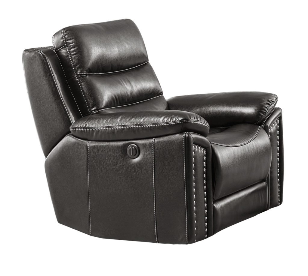 Jetson Power Reclining Chair - Leather Air Code # G12 Grey ...